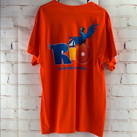 Jerzees | Shirts | 2th Century Fox Rio Movie Orange Tshirt Xl | Poshmark
